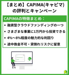 CAPIMAの評判は？メリットやデメリット、利用方法まで徹底解説！ | クラファン比較ラボ